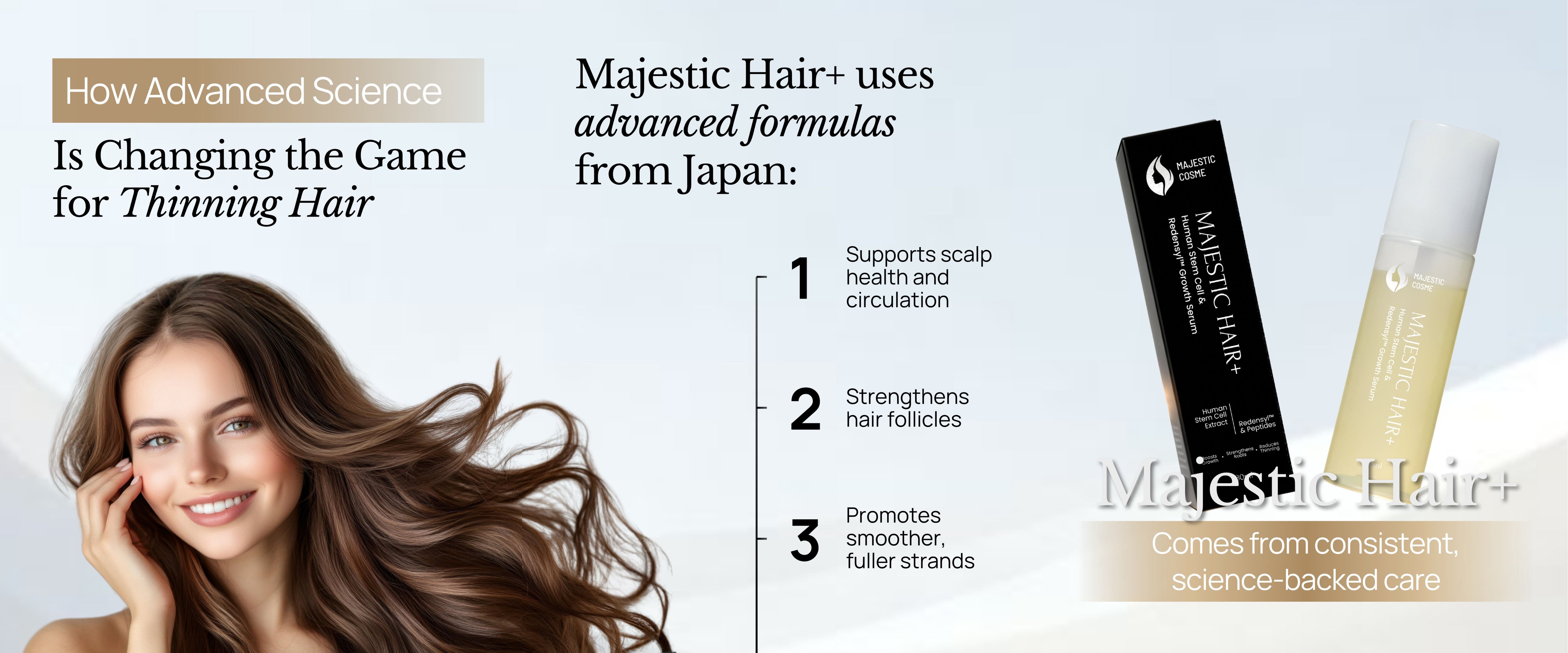 Best Hair Loss Treatment for Women & Men | Majestic Hair+ – Majestic Cosme
